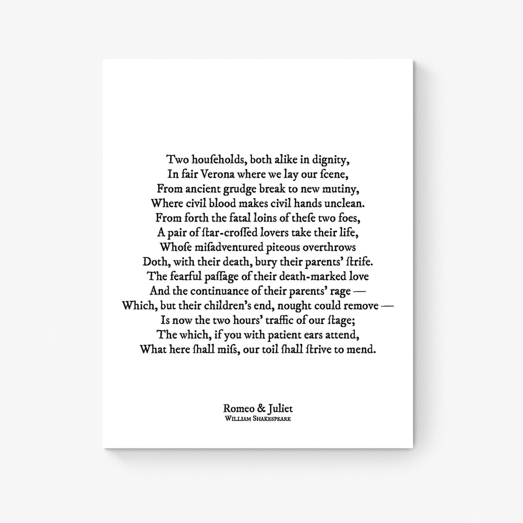 A Pair of Star Crossed Lovers | Romeo & Juliet | William Shakespeare ...