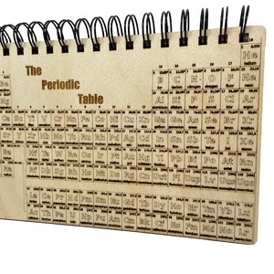 The Periodic Table of Elements Notebook Drawing Diary | Etsy