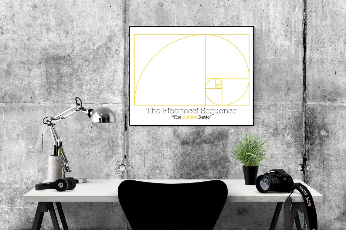 The Fibonacci Sequence The Golden Ratio Mathematics Art | Etsy