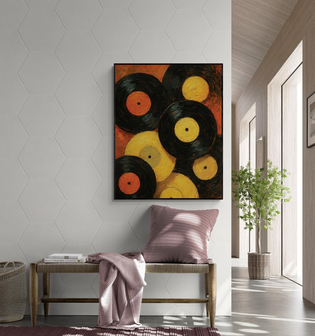 Music Art Print | Retro Vintage Vinyl Record | Eclectic Trendy ...