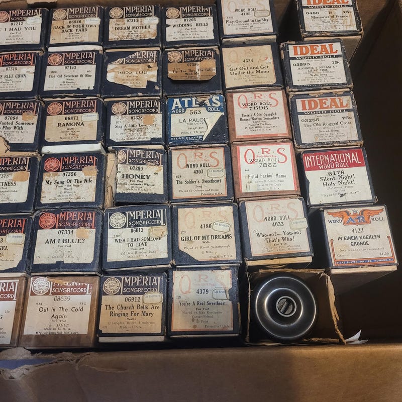 Vintage Piano Rolls - Etsy