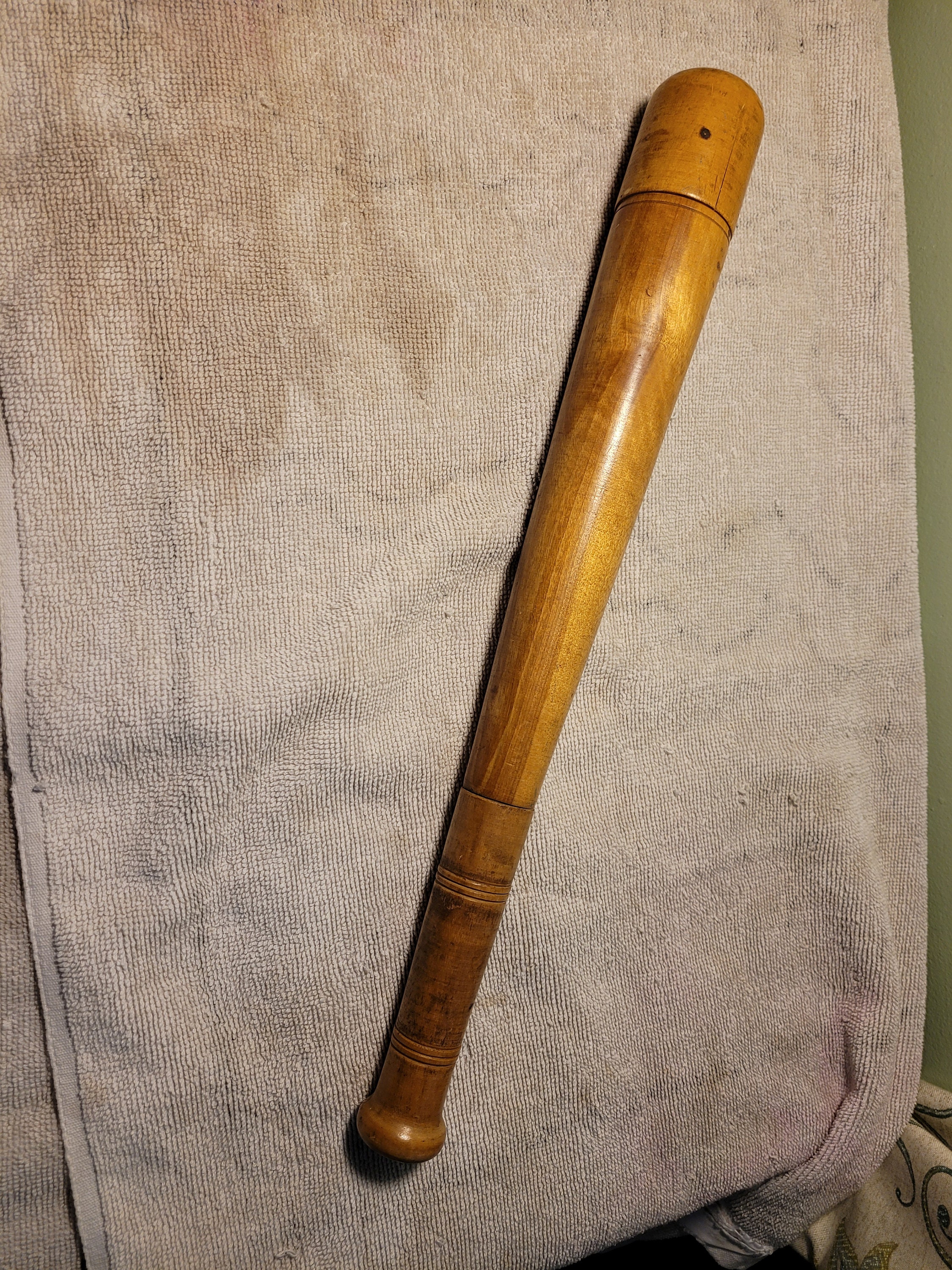 Antique Hand Turned Wood Darner Needle Case Mini Bat - Etsy