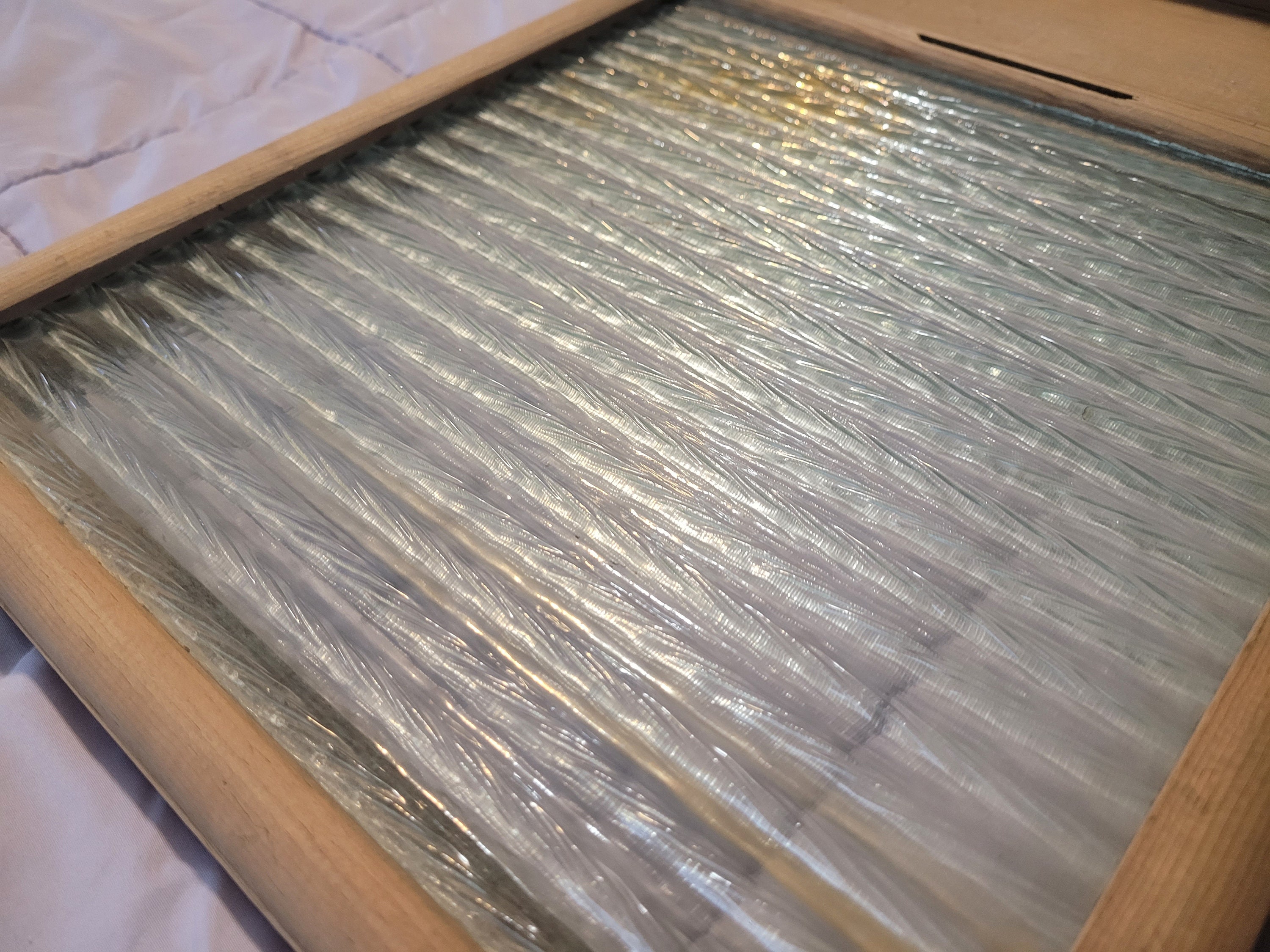 Antique 'crystal Cascade' Glass Washboard Standard Family Size No. 2080 ...