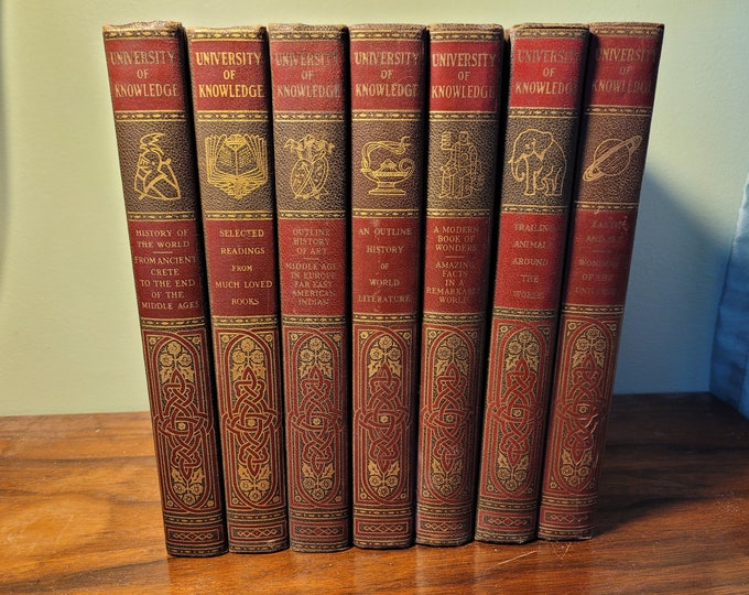 University of Knowledge 1938 Glenn Frank Set of 7 Books - Etsy