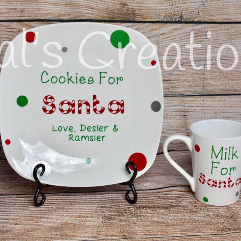 Santa Plate - Etsy UK