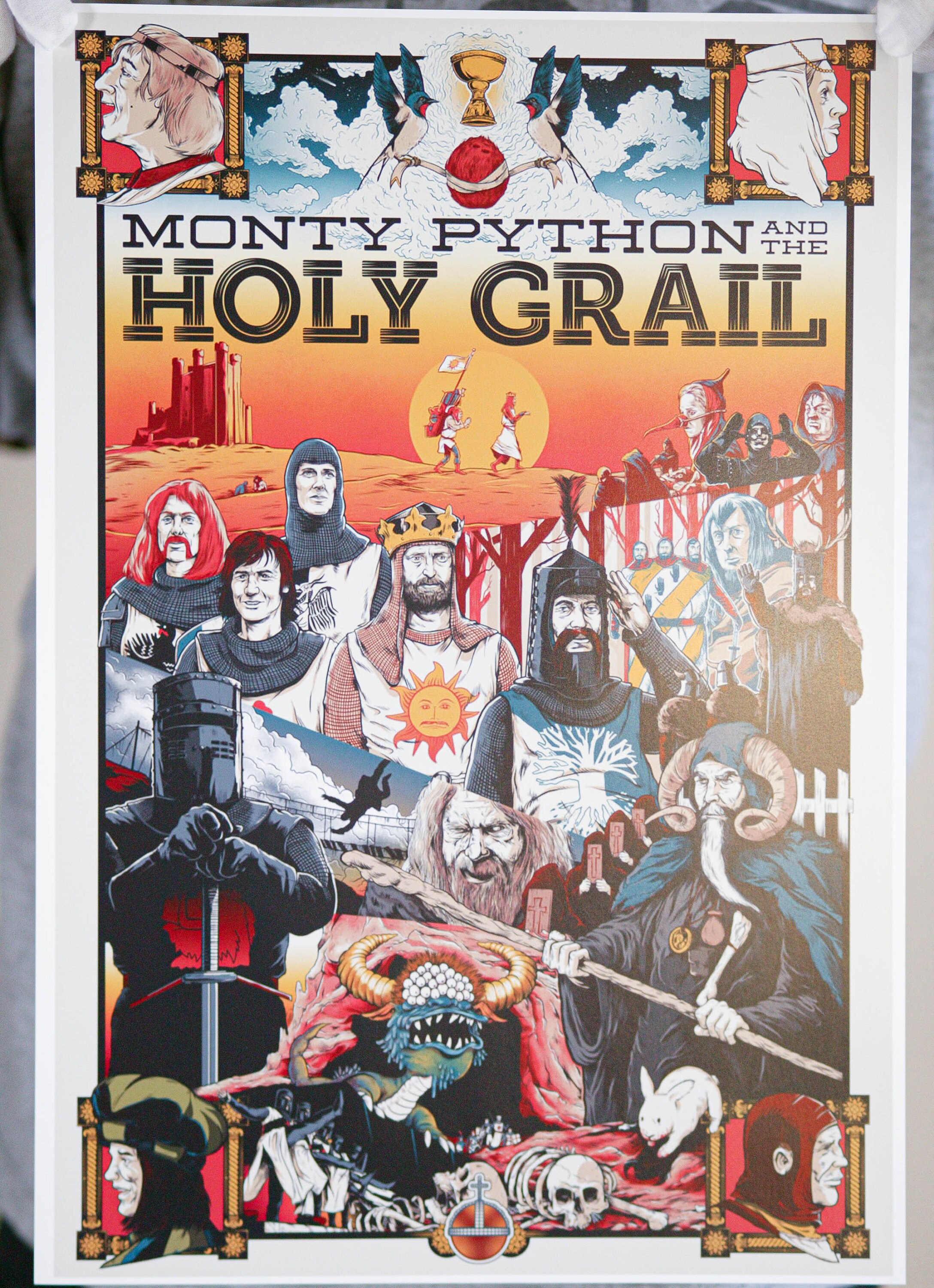 Monty Python and the Holy Grail Movie Poster On Paper 13 X 19 | Etsy