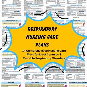 Respiratory Nursing Care Plans: NCLEX Study Guide (PDF Download) - Etsy