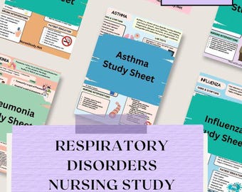 Respiratory Bundle, *nursing Study Sheets*, Nursing Study Guide ...
