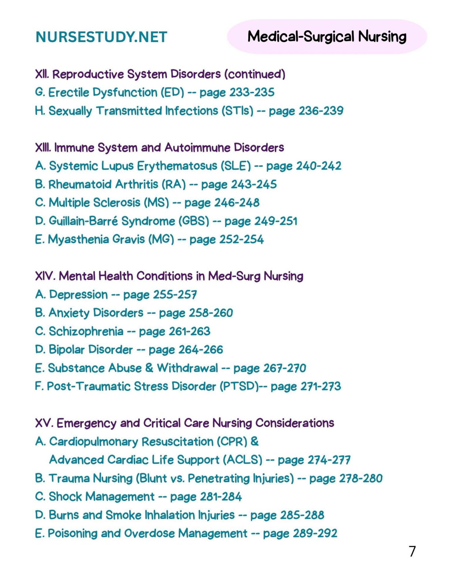 Med‑surg Nursing Study Guide & Notes – 300+ Page Medical‑surgical Cheat ...