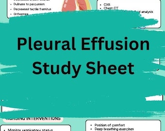 NCLEX | Nursing | Study Guide | Respiratory | Lungs | Pleural Effusion ...