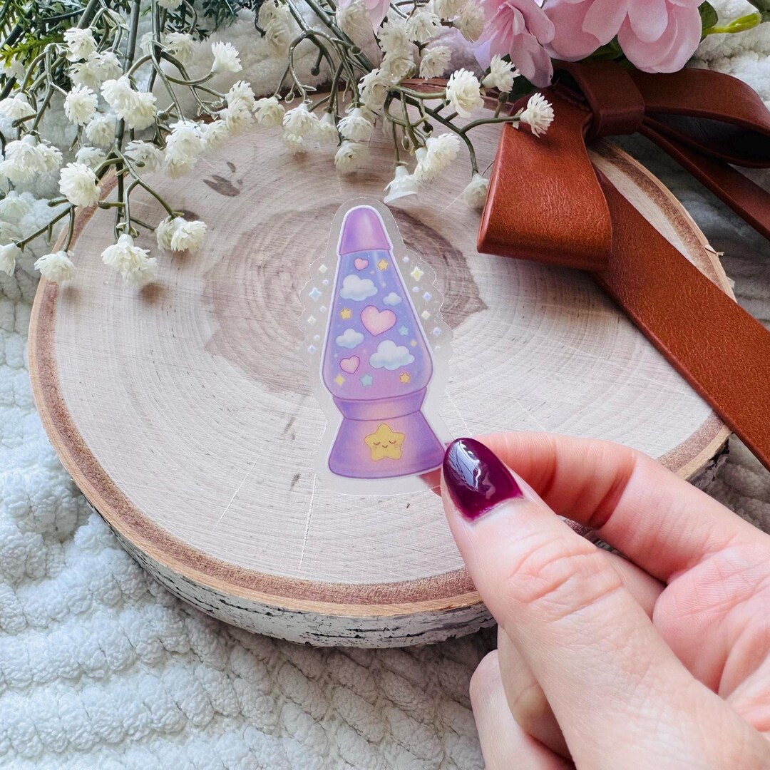 Kawaii Lava Lamp Clear Die Cut Sticker: Waterproof Vinyl - Etsy