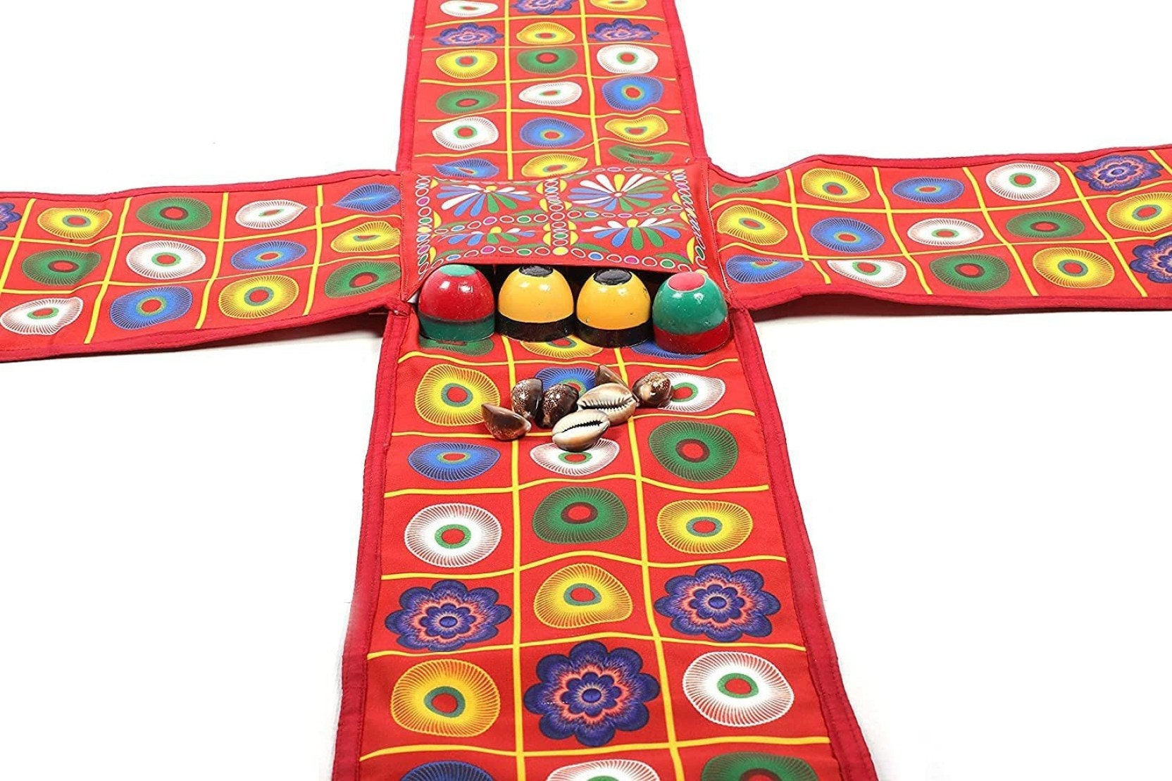 Traditional Chausar Chopad Parcheesi Pachisi Pagade Thayam Ludo Chopat ...