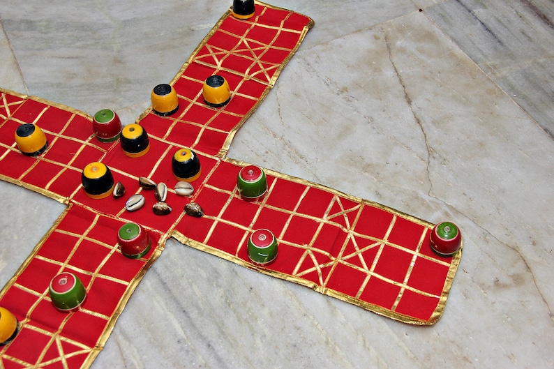 Traditional Indian Chess Game Chaupar Pachisi, Indian Ludo Game With ...