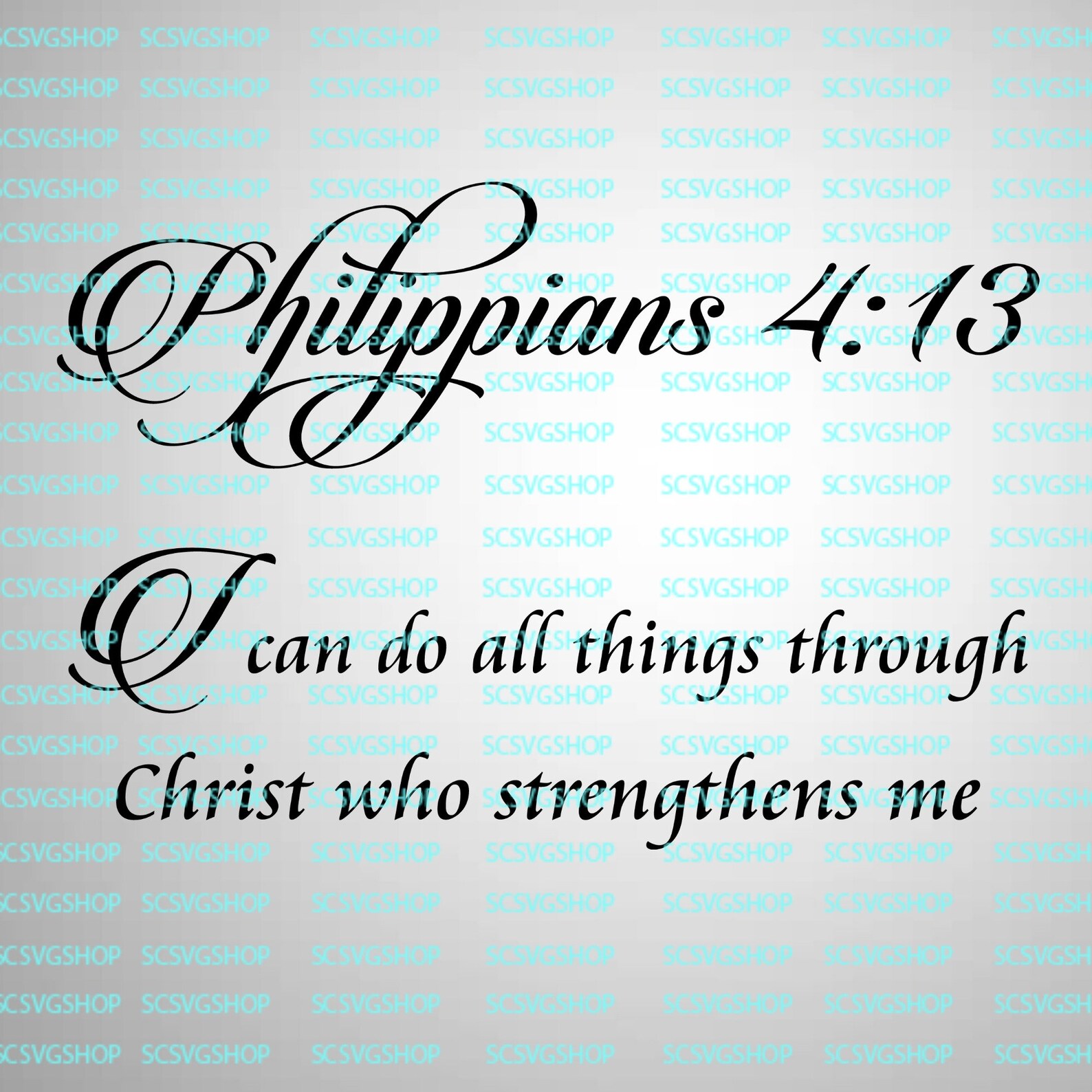 Philippians 4:13 SVG cut file Religious Svg File I can do | Etsy