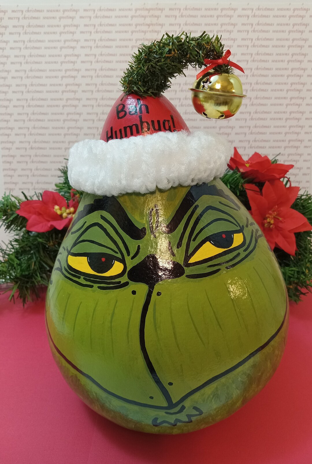 Grinch,grinch Candy Dish,grinch Gourd,christmas Candy Dishes,christmas ...
