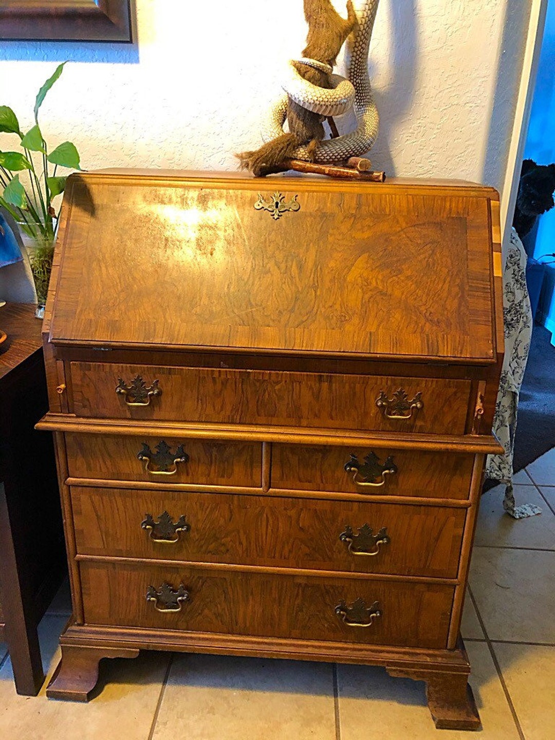 1920’s Secretary Drop Front Desk - Johnson Handley - Etsy