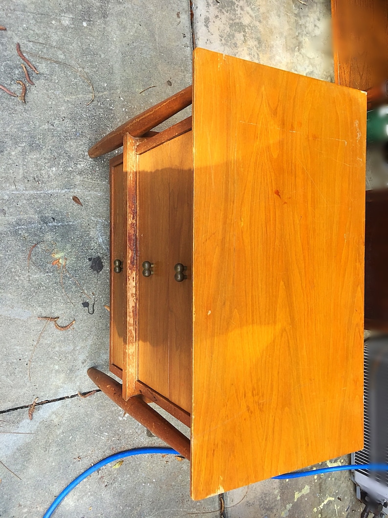 MCM Floating Drawers Side Table/bed Side Table Customizable - Etsy