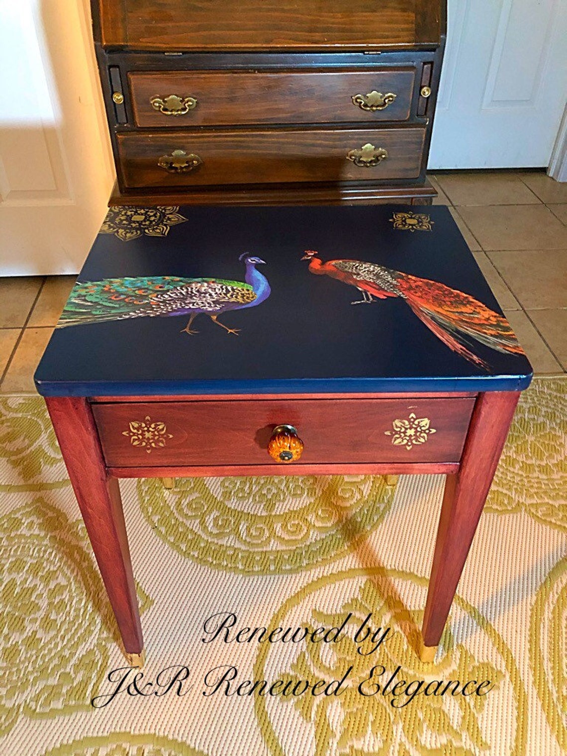 Sold Sold Sample Custom Renewed Bohemian Vibe Table - Etsy