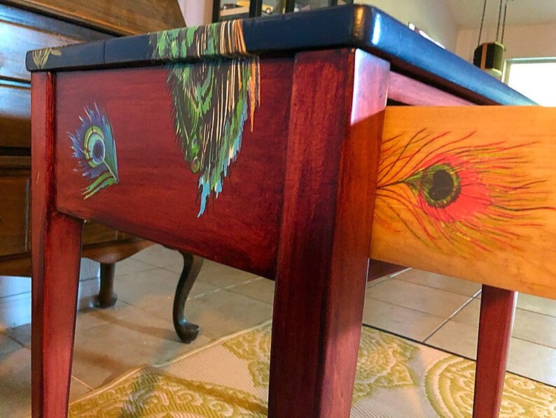 Sold Sold Sample Custom Renewed Bohemian Vibe Table - Etsy