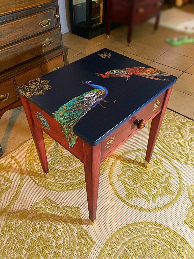 Sold Sold Sample Custom Renewed Bohemian Vibe Table - Etsy