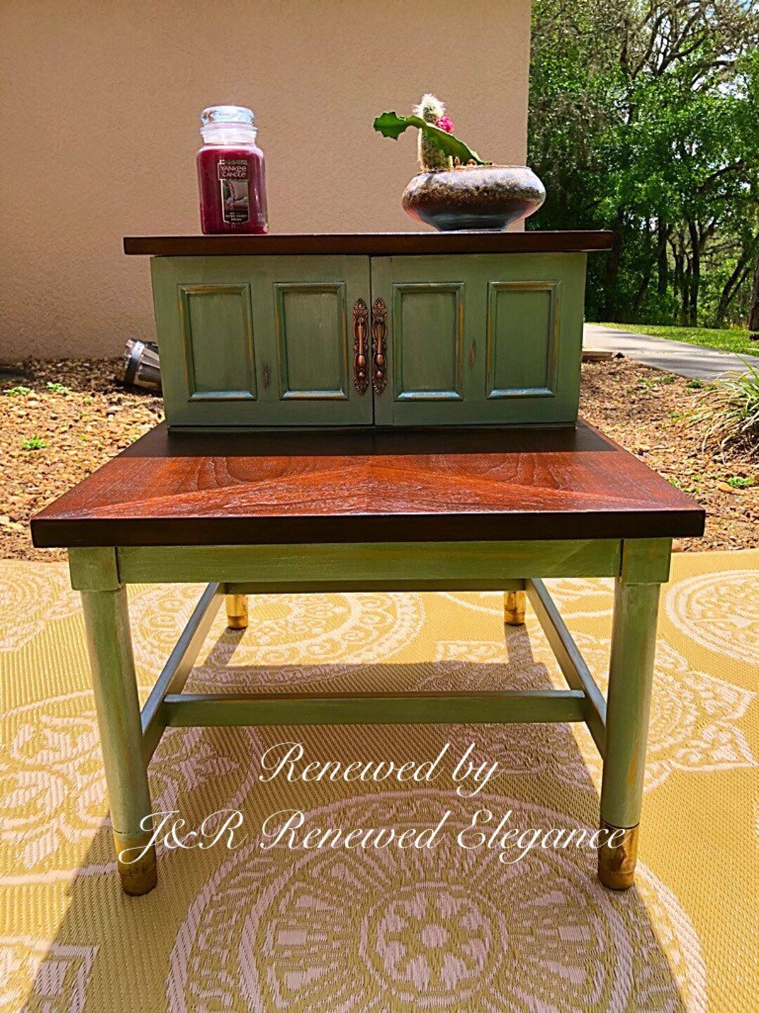 Sold Sold - Do Not Purchase- MCM Side Table Custom Renewed - Etsy
