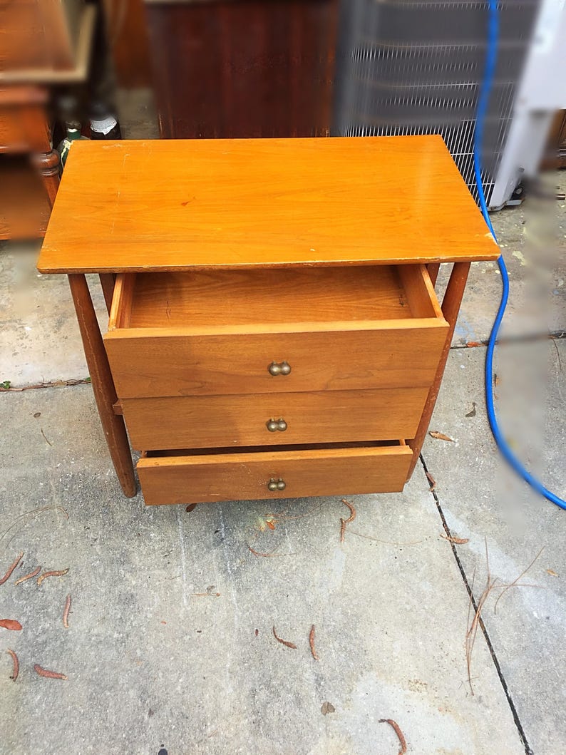 MCM Floating Drawers Side Table/bed Side Table Customizable - Etsy