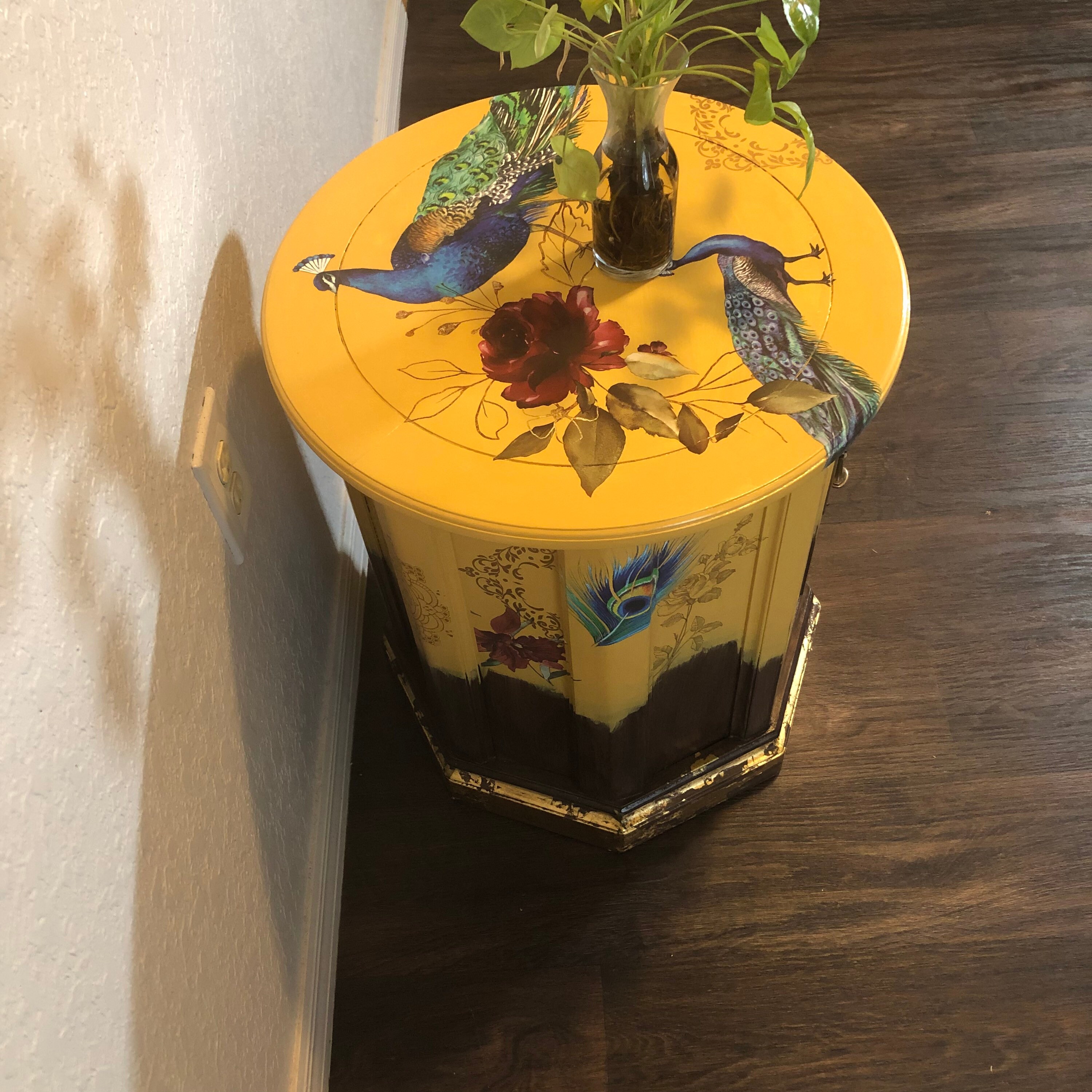 Bohemian Vintage Storage Side Table - Etsy