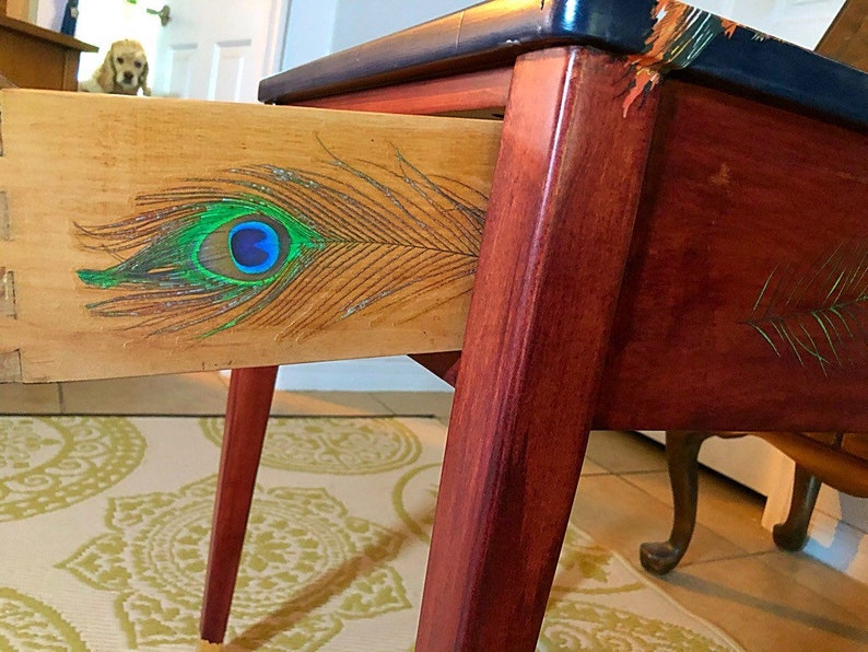 Sold Sold Sample Custom Renewed Bohemian Vibe Table - Etsy