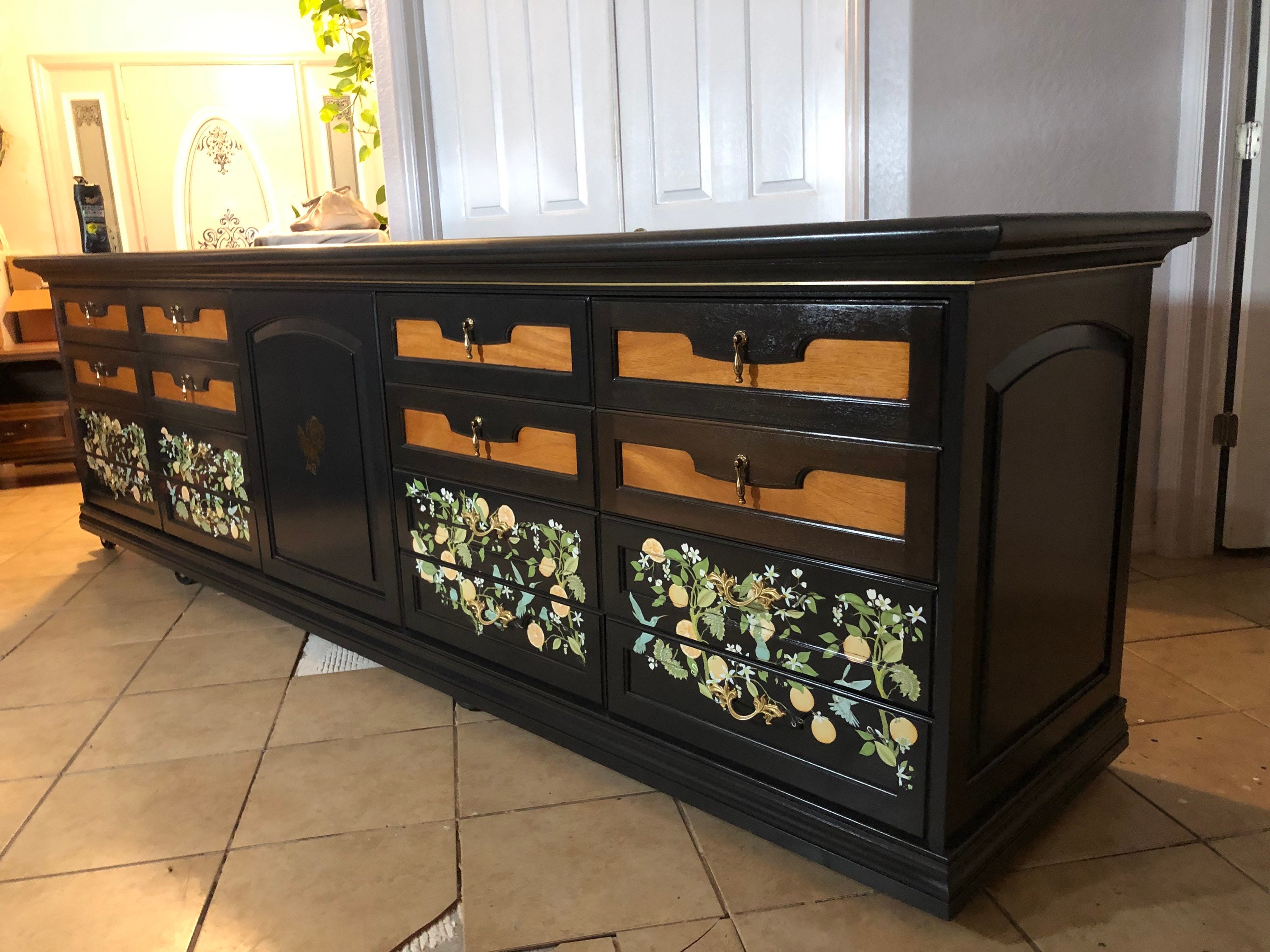 Sold Sold Stunning 10ft Long Buffet Custom Renewed - Etsy