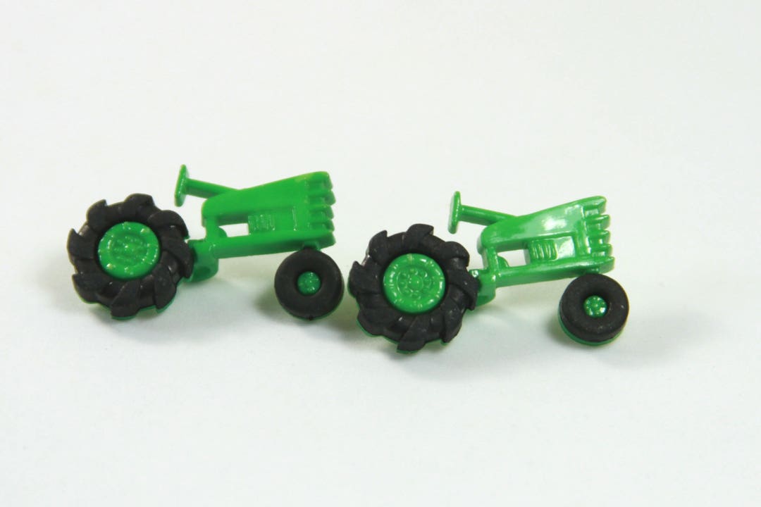 Tractor Earrings, Tractor Studs, Green Jewelry, Farm Tractor Studs, Farm Earrings - Etsy