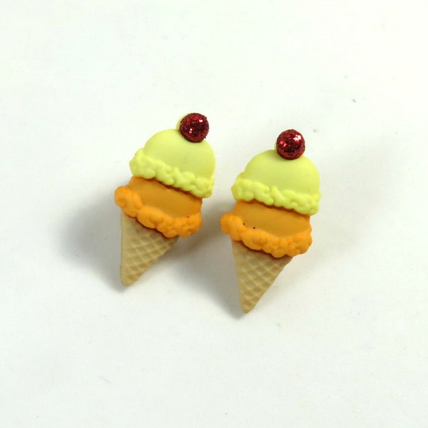 Ice Cream Earrings - Etsy