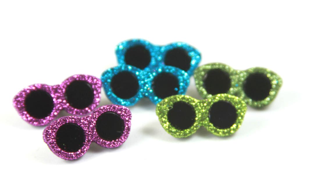 Glasses Earrings, Shades Earrings, Sunglasses Glasses Studs, Glasses ...