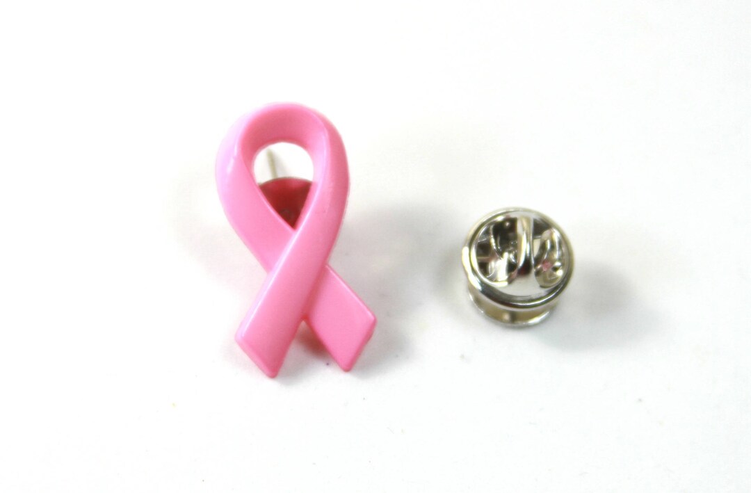 Pink Ribbon Pin, Pink Ribbon Brooch, Breast Cancer Awareness Ribbon ...