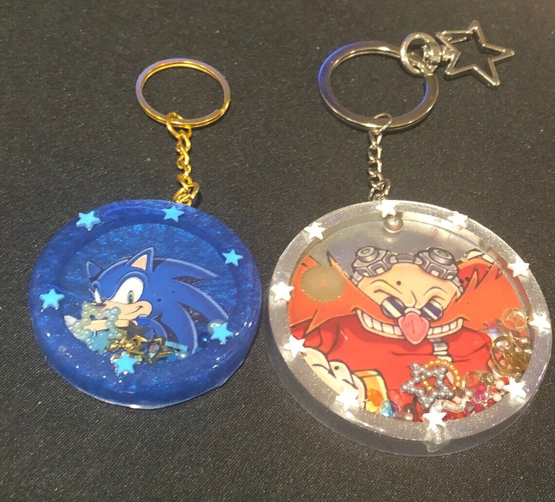 Made to Order Mini Sonic Character-inspired Shakers - Etsy