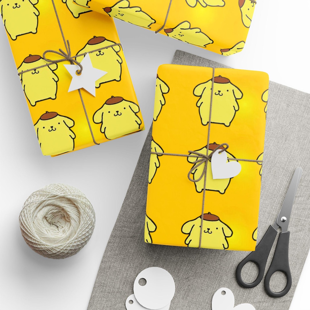 Sanrio Pompompurin - Wrapping Paper - Gift Wrap - Etsy