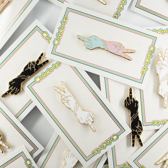 Hands Hard Enamel Pin - Etsy