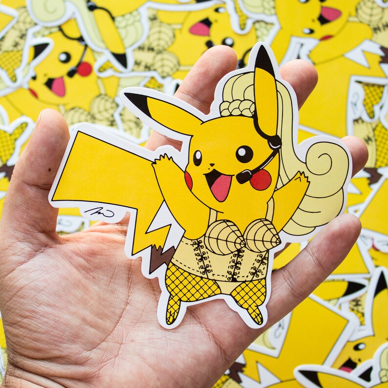 Madonnachu - Madonna Drag Pikachu Die-cut Vinyl Sticker - Etsy