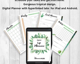 IPad Digital Planner, Tablet Planner, Goodnotes, Noteshelf Undated ...