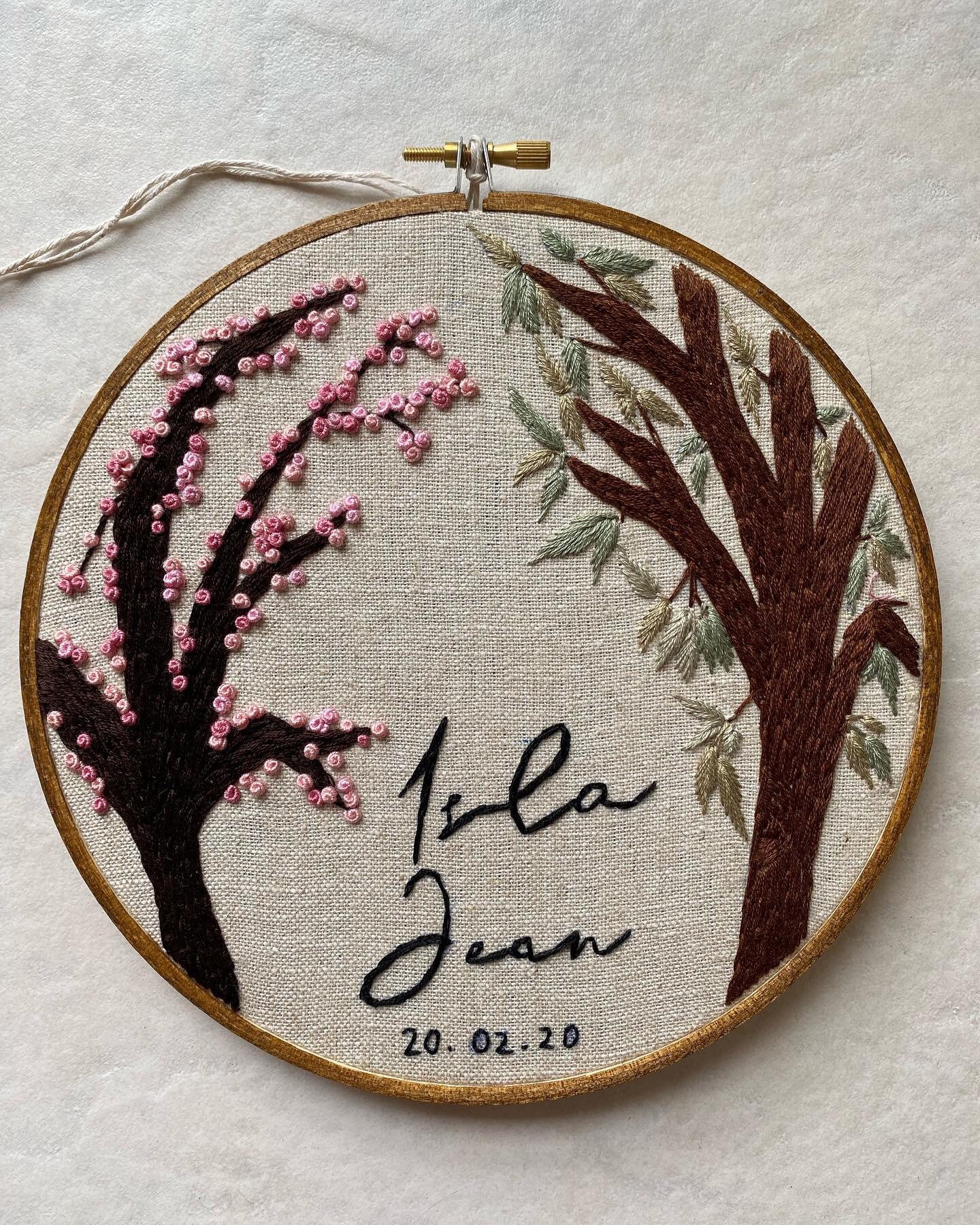 Hand Embroidered Custom Name Hoop - Etsy