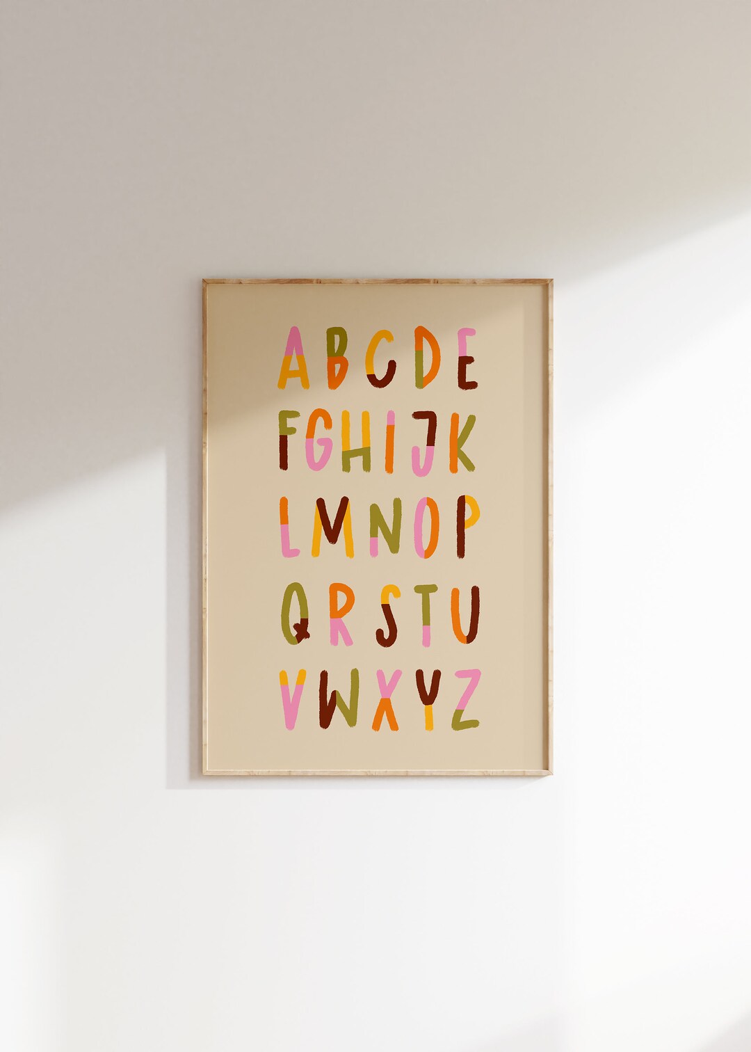 ABC Alphabet - Wall Art / Poster / Illustration / Art - Etsy