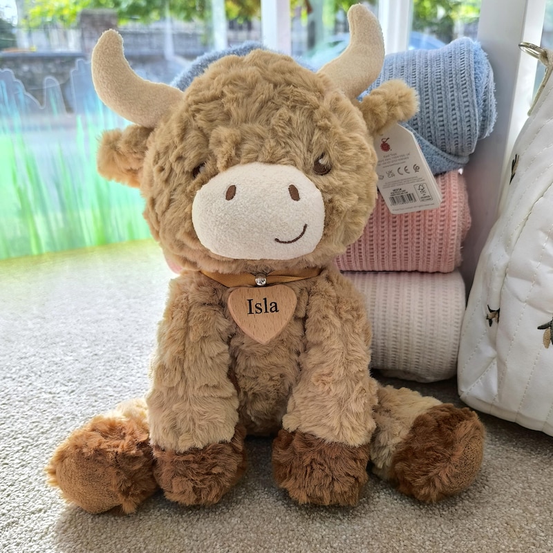 Highland Cow Teddy - Etsy UK