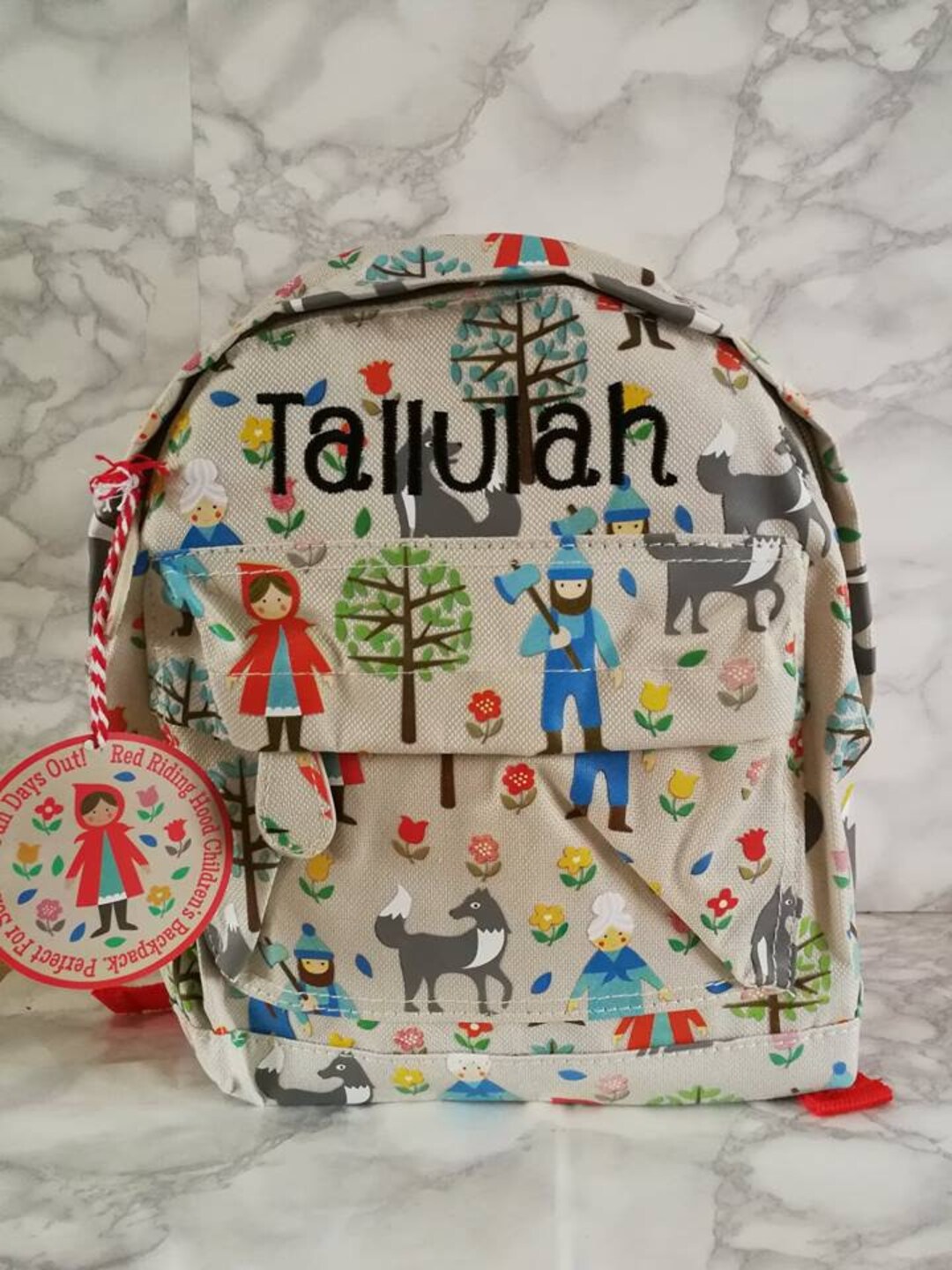 Personalised Girls Backpack / Red Riding Hood / Backpack for Nursery ...