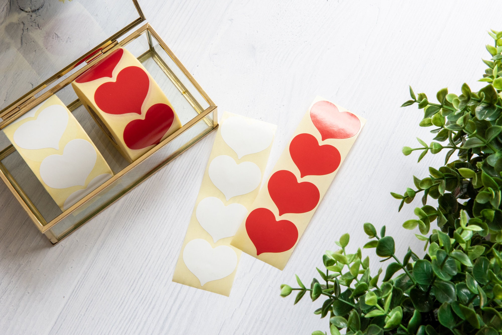 Herz Sticker Groß, Aufkleber in Herzform Aus Papier Zum Verschönern in ...