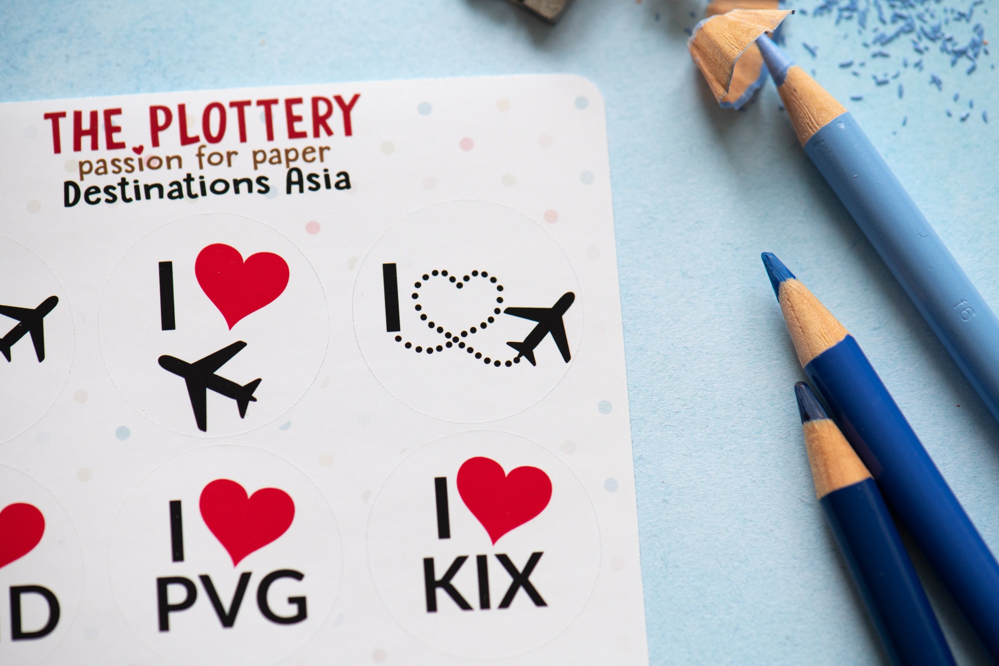 Aviation Sticker Sheet Asien, IATA Airport Codes, Avgeek, Aufkleber ...