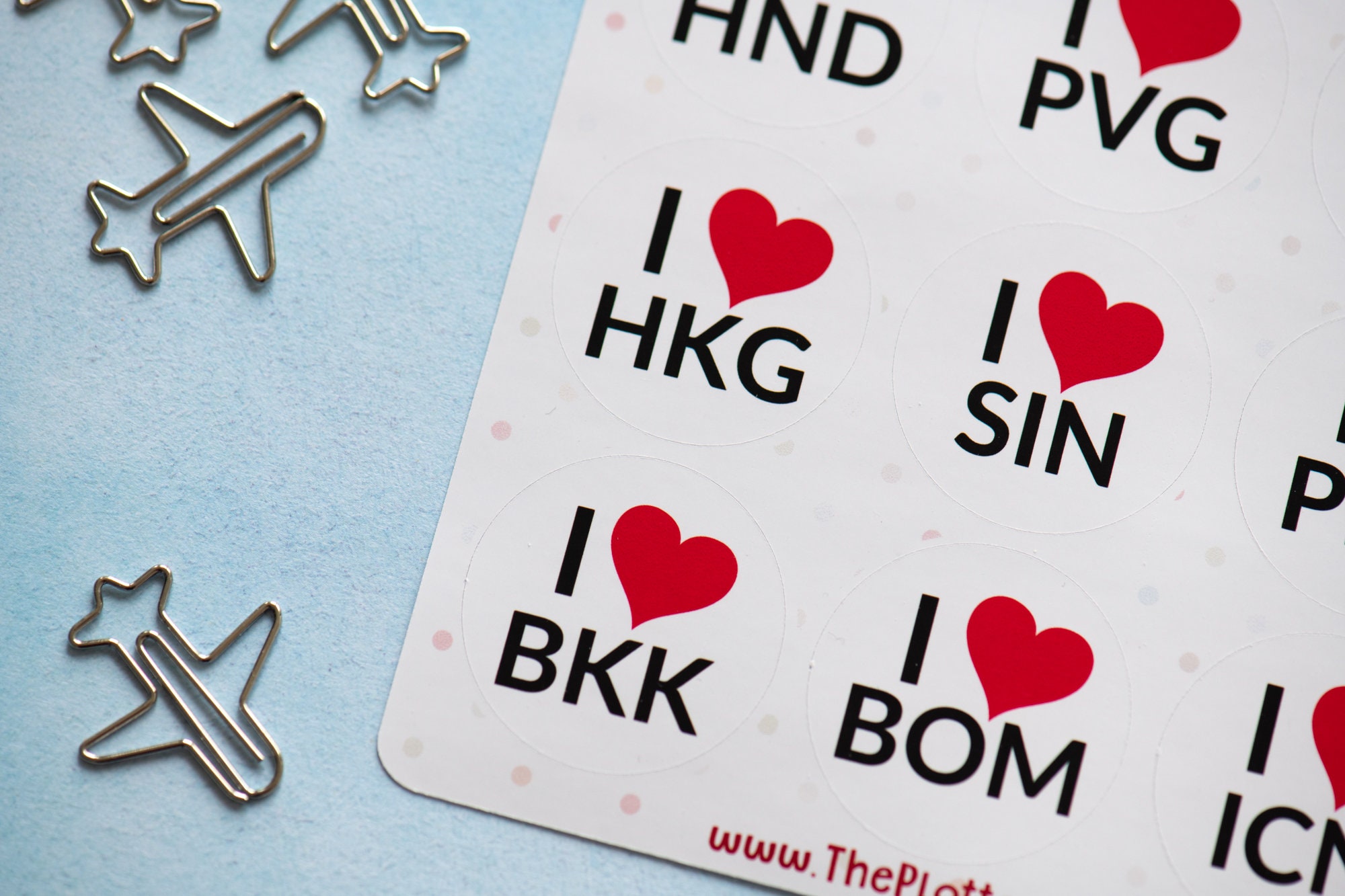 Aviation Sticker Sheet Asien, IATA Airport Codes, Avgeek, Aufkleber ...