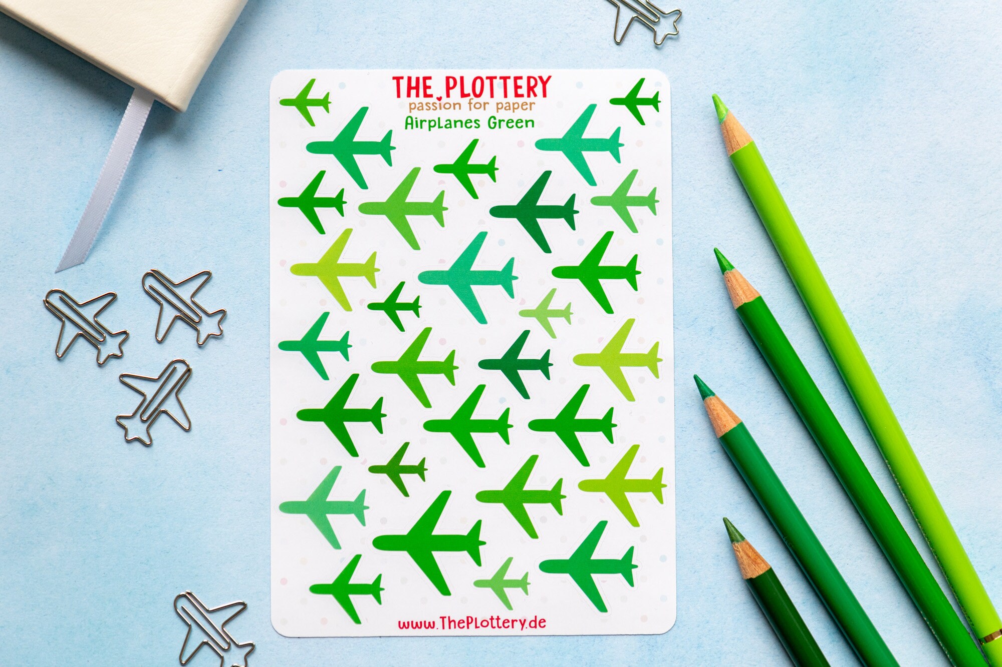 Sticker Sheet Flugzeug Grün Airplane Aufkleber - Etsy UK
