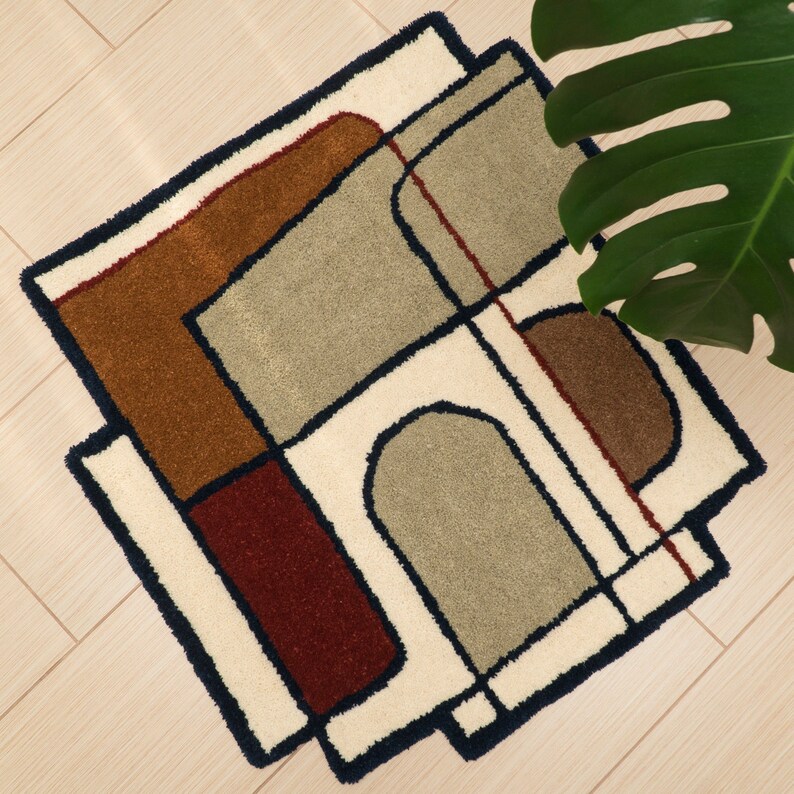 100% Sheep's Wool Tufted Rug Tufted Wall Hanging - Etsy