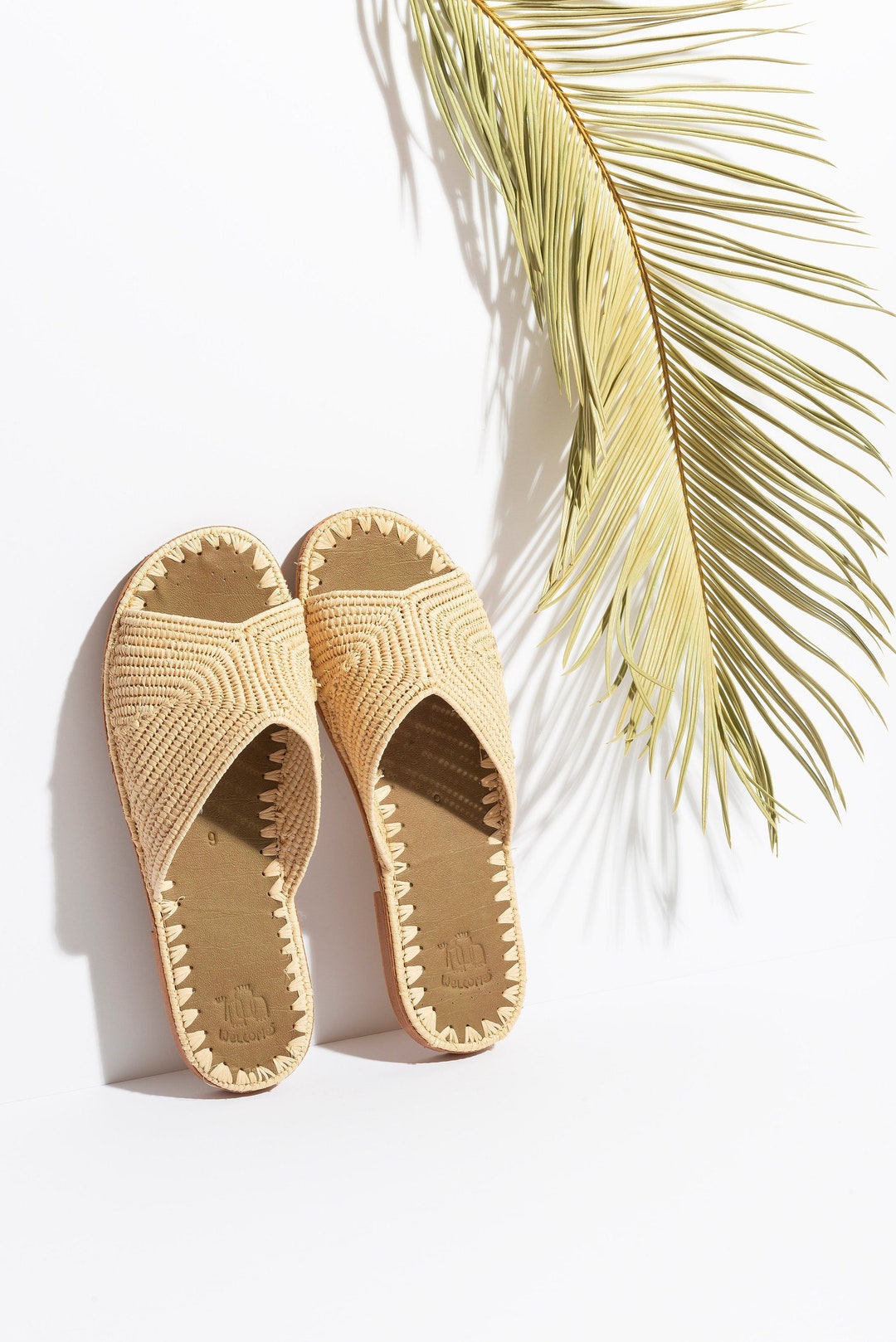 Raffia Slippers / Raffia Sandals / Raffia Shoes / Raffia Slides ...