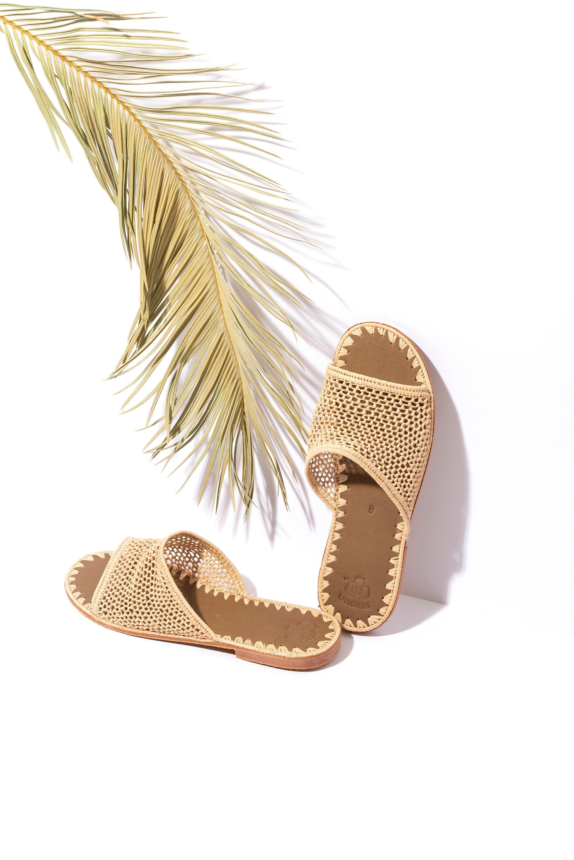 Raffia Slippers, Raffia Sandals, Raffia Shoes, Raffia Slides, Moroccan ...