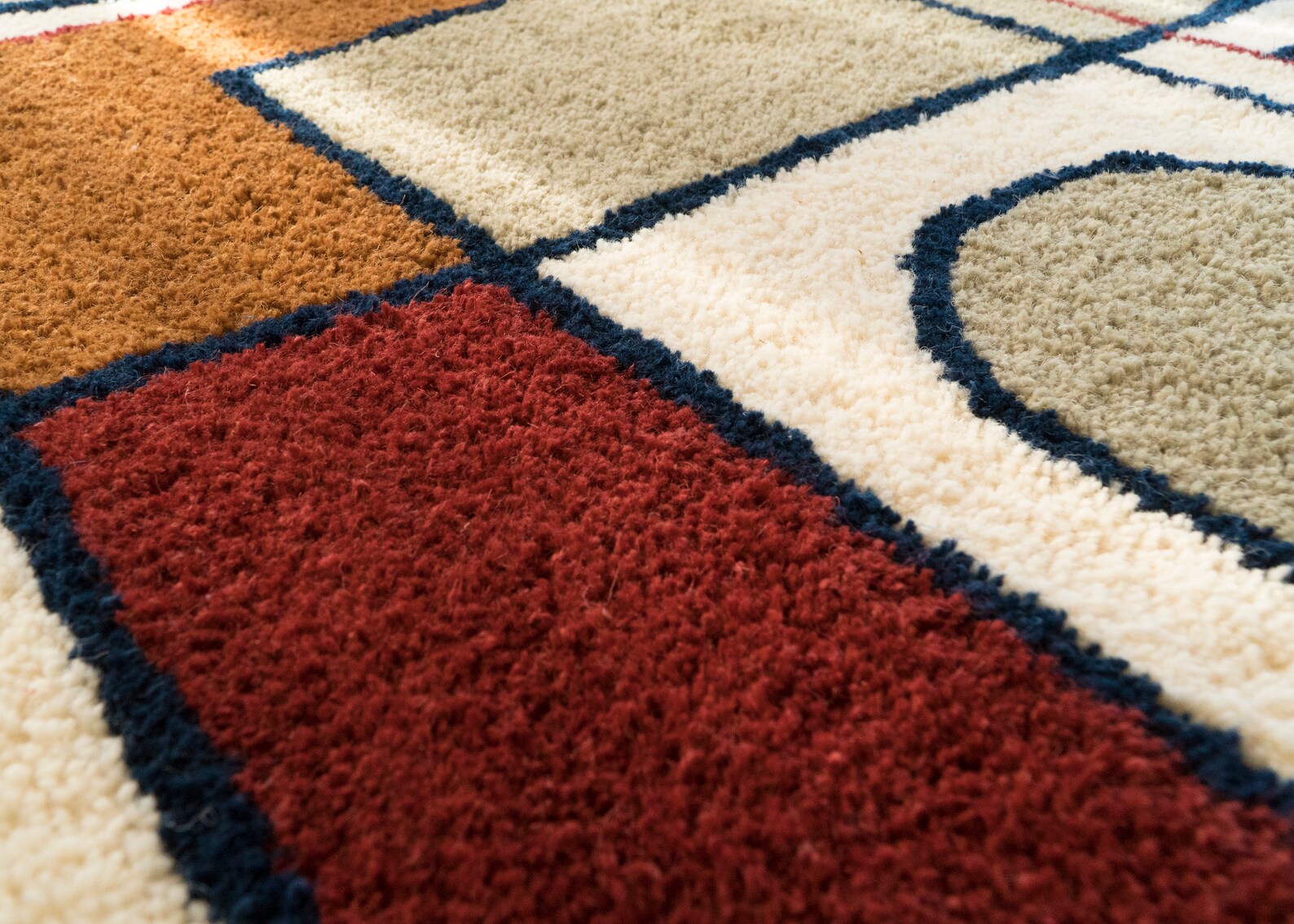 100% Sheep's Wool Tufted Rug Tufted Wall Hanging - Etsy